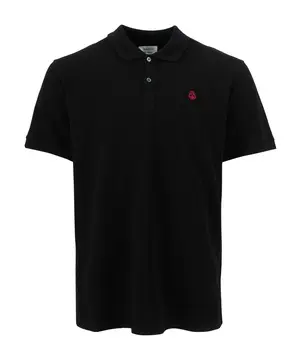 Alexander McQueen Inverted-skull Short-sleeved Polo Shirt
