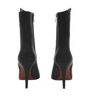 Alexander McQueen Pointed Toe Zip Up Ankle Boots