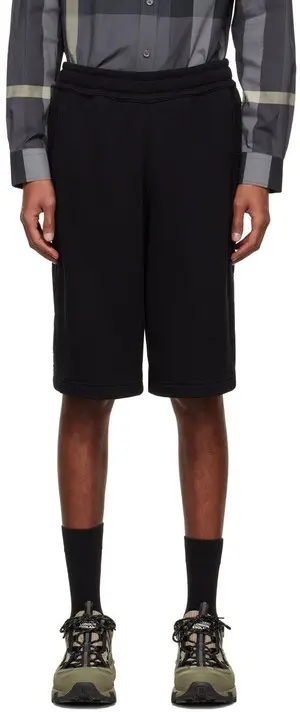 Burberry Elasticated Waist Track Shorts With Logo Detailing