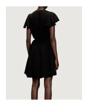 DIESEL® D-aikiri Dress With V-neck And Flutter Sleeves