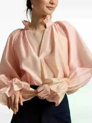 Polo Ralph Lauren Ruffled Long-sleeved Blouse