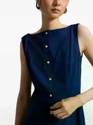 Polo Ralph Lauren Boat Neck Buttoned Maxi Dress