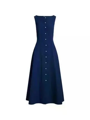 Polo Ralph Lauren Boat Neck Buttoned Maxi Dress