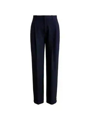 Polo Ralph Lauren Pleated Wide-leg Trousers - Blue