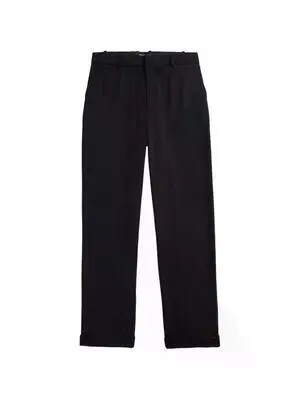 Polo Ralph Lauren Pressed-crease Folded-cuff Trousers - Black
