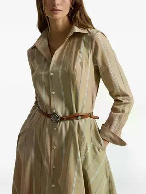 Polo Ralph Lauren Striped Cotton Panelled Shirt Dress