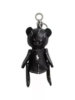 Polo Ralph Lauren Polo Bear Leather Bag Charm - Black