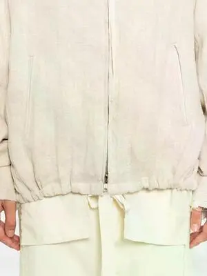 MIDORIKAWA Zip-up High-neck Shirt