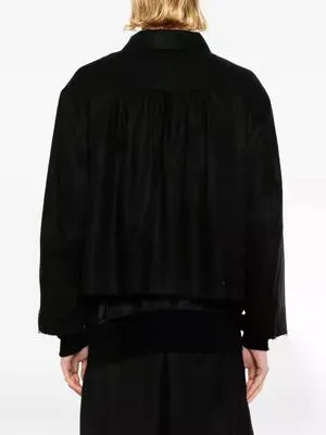 MIDORIKAWA Raw-edge Zip-up Jacket