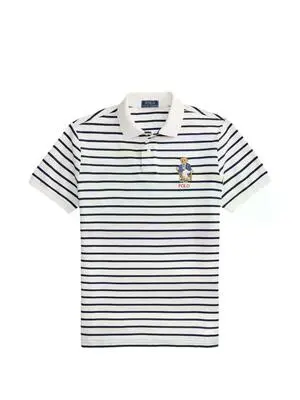 Polo Ralph Lauren Striped Bear Polo Shirt - White
