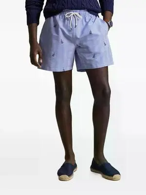 Polo Ralph Lauren Striped Sailboat Swim Trunks