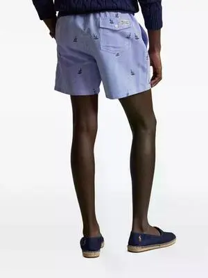 Polo Ralph Lauren Striped Sailboat Swim Trunks