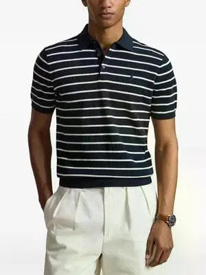 Polo Ralph Lauren Striped Rib-knit Polo Shirt