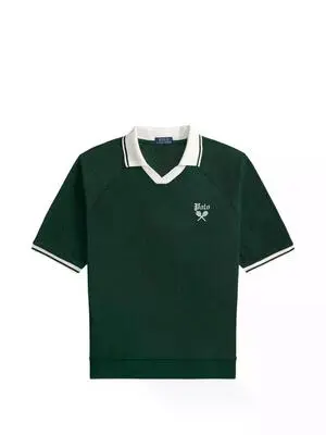 Polo Ralph Lauren Logo-embroidered Johnny-collar T-shirt