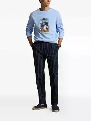 Polo Ralph Lauren Bear Print Crewneck Sweatshirt - Blue