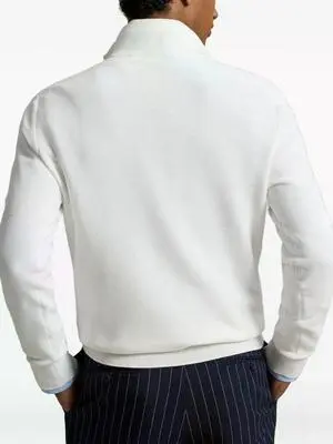 Polo Ralph Lauren Mesh-knit Quarter-zip Sweater