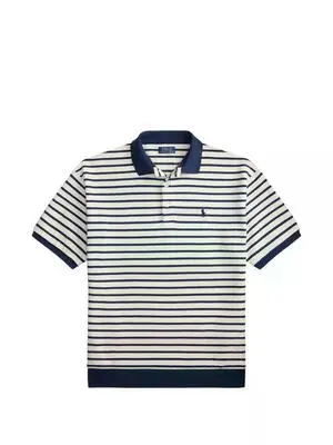 Polo Ralph Lauren Striped Short-sleeved Polo Shirt - Neutrals