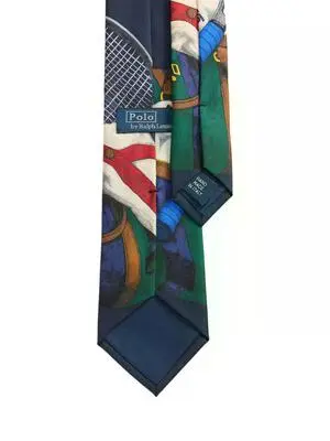 Polo Ralph Lauren Silk Tennis-print Neck Tie