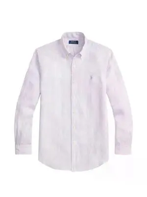 Polo Ralph Lauren Striped Embroidered Shirt - Purple
