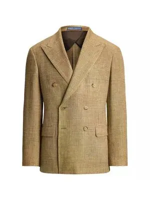 Polo Ralph Lauren Glen Plaid Double-breasted Blazer - Neutrals