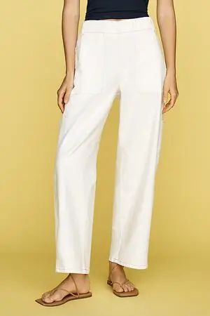 Maeve Mid-rise Tapered Jeans - White