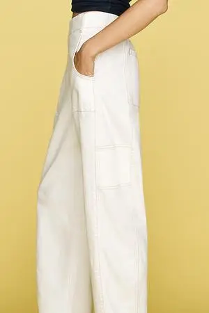Maeve Mid-rise Tapered Jeans - White