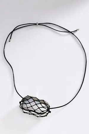 HEAVEN MAYHEM Julia Net Necklace - Silver