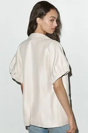 Maeve Puff-sleeve Blazer Jacket