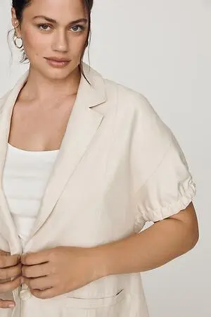 Maeve Puff-sleeve Blazer Jacket