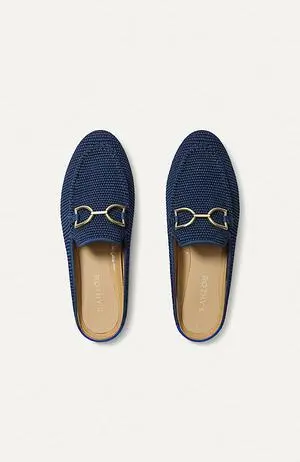 Rothy's The Double Bit Loafer Mules - Blue
