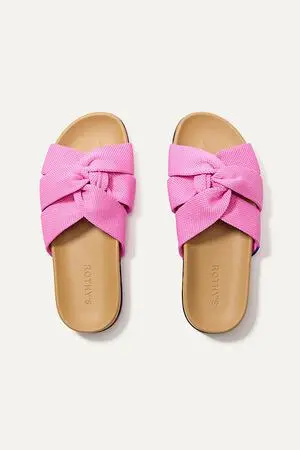 Rothy's The Twist Slide Sandals - Pink