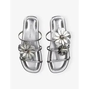 Zimmermann Belara Flat Sandals - Silver