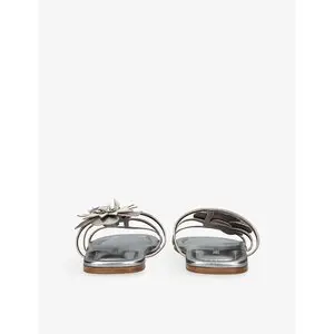 Zimmermann Belara Flat Sandals - Silver