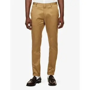 Paul Smith Turn-up Cotton Trousers - Light Beige