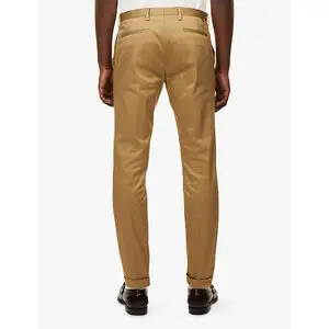 Paul Smith Turn-up Cotton Trousers - Light Beige