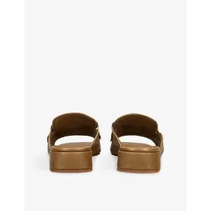PEDRO GARCIA Enna Leather Mules With Chain Embellishment