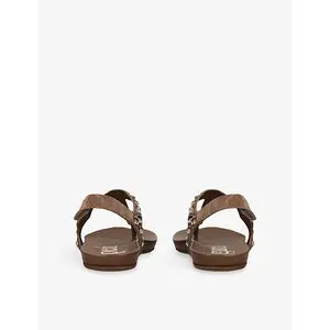 PEDRO GARCIA Suede Embellished Sandals
