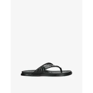 Sam Edelman Lila Leather Sandals - Black