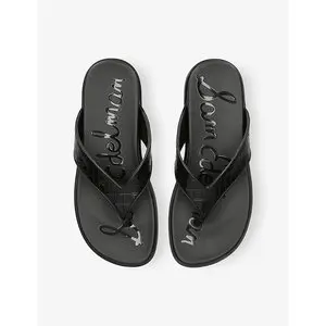 Sam Edelman Lila Leather Sandals - Black