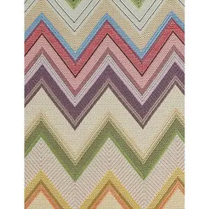 Missoni Agadir Cylinder Woven Pouf - Orange Multicolor