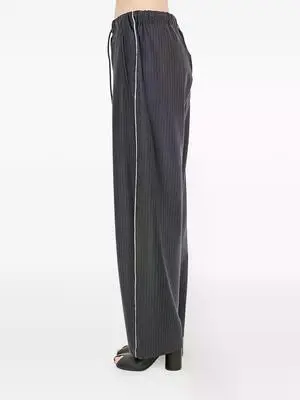 FAÇON JACMIN Pieter Pinstriped Straight Trousers