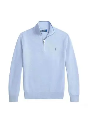 Polo Ralph Lauren Quarter Zip Knit Sweater - Blue