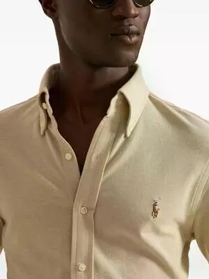 Polo Ralph Lauren Button-down Embroidered Shirt - Neutrals