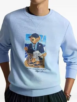 Polo Ralph Lauren Bear Print Crew Neck Sweatshirt