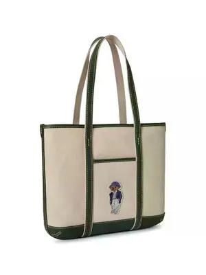Polo Ralph Lauren Embroidered Patch Shopper Tote - Neutrals