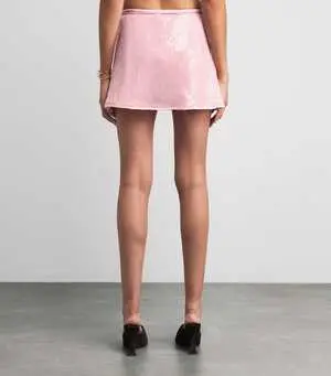 Oseree Sequined Mini Skirt