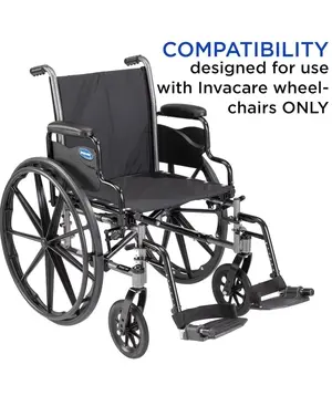 INVACARE Wheelchair Legrest With Heel Loops - Black