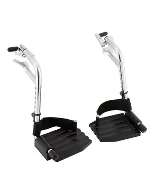 INVACARE Wheelchair Legrest With Heel Loops - Black
