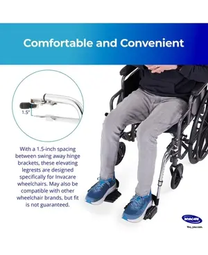 INVACARE Wheelchair Legrest With Heel Loops