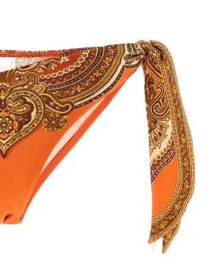 Zimmermann Mahon Paisley-print Bikini Briefs - Multicolor